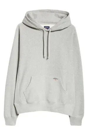 NOAH Classic Cotton French Terry Hoodie - Heather Grey
