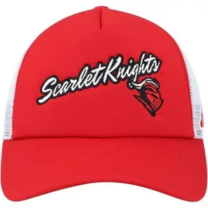 Adidas Rutgers Knights Script Trucker Snapback Hat By