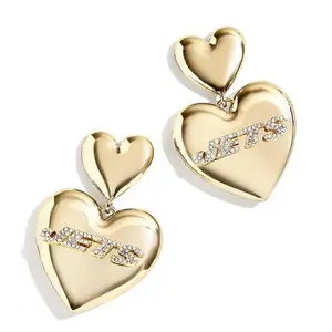 WEAR BY ERIN ANDREWS New York Jets Heart Statement Drop Earrings