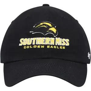 '47 47 Southern Miss Golden Eagles Clean Up Adjustable Hat - Black