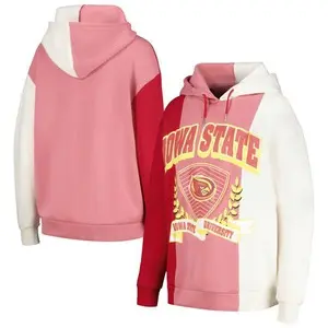 GAMEDAY COUTURE Iowa State Cyclones Hall Of Fame Colorblock Pullover Hoodie - Cardinal
