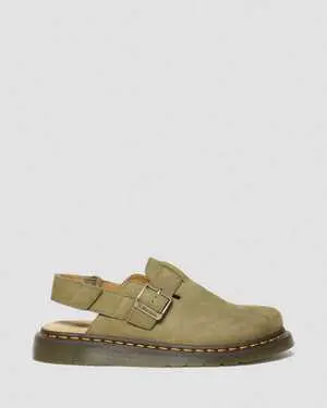 Dr. Martens Jorge Ii Tumbled Nubuck Leather Slingback Mules
