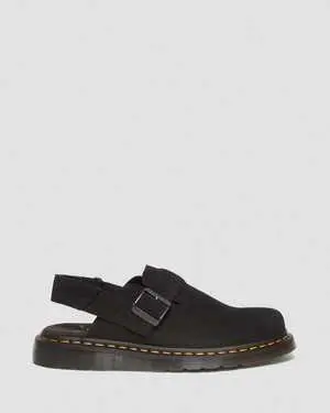 Dr. Martens Jorge Ii Suede Slingback Mules - Black