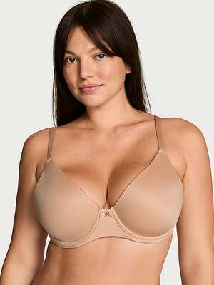 Victoria's Secret Body Victoria Invisible Lift Lace Full-coverage Minimizer Bra - Beige