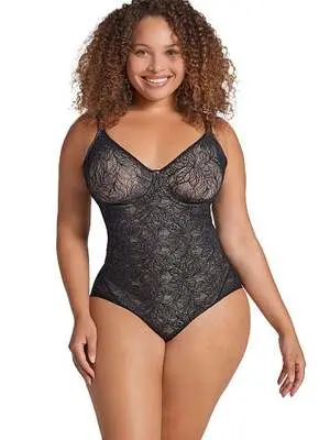 Victoria's Secret Leonisa Shapewear Moderate Compression Underwire Shaping Lace Bodysuit