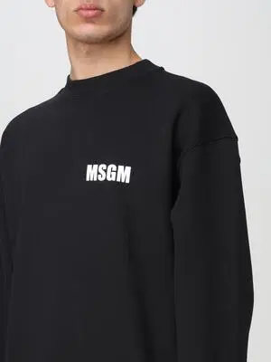 MSGM Sweatshirt With Graphic Logo - Black