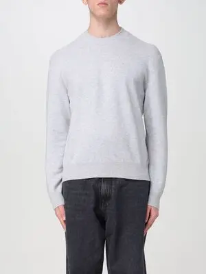 Bottega Veneta Ribbed Crew Neck Sweater With Patch Detail - Grey