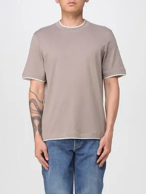 Brunello Cucinelli T-shirt Men Mud