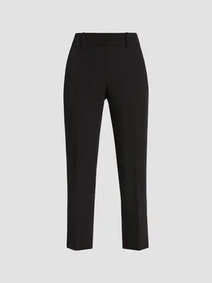 MILLY Nicola Crop Cady Pants - Black