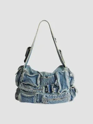 Balenciaga Superbusy Messenger Bag Blue