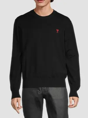 AMI Paris Logo Wool Sweater