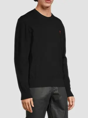 AMI Paris Logo Wool Sweater