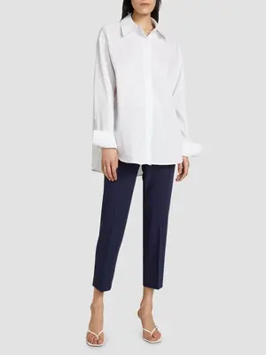MILLY Nicola Cady Slim-fit Pants