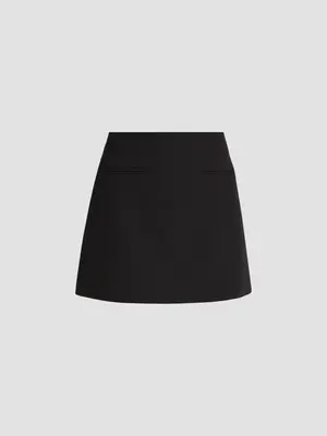 MILLY Cady Miniskirt Black