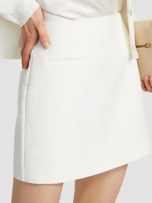 MILLY Cady Miniskirt - Ecru