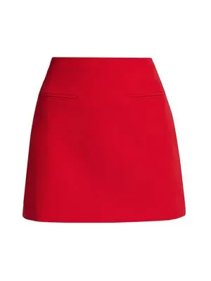 MILLY Cady Miniskirt Red