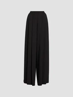L'Agence Nova Pleat Straight-leg Pants - Black