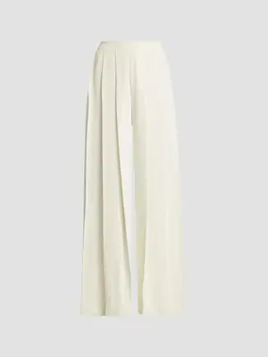 L'Agence Nova Pleat Straight-leg Pants - Ivory