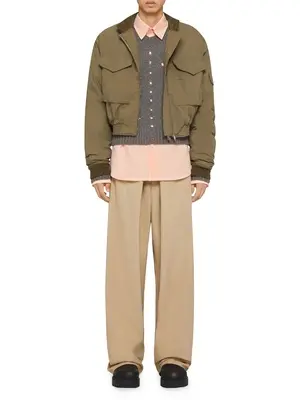 Givenchy Extra Wide Chino Pants In Canvas
