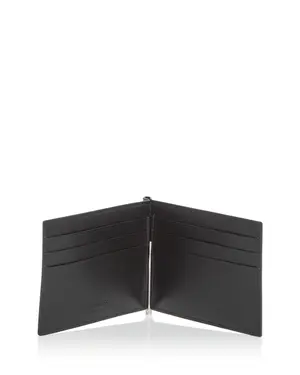 FERRAGAMO Florence Leather Money Clip Bifold Wallet