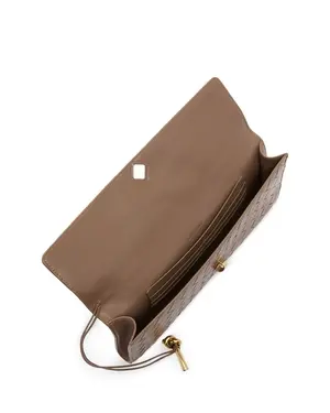 Bottega Veneta Andiamo Intrecciato Leather Clutch - Pinecone Leather