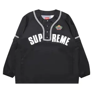 Supreme Snap-off Long-sleeve Baseball Top - Black