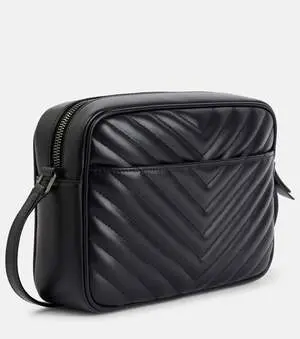 Saint Laurent Lou Quilted Leather Camera Bag - Black