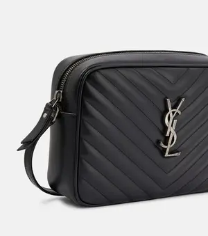 Saint Laurent Lou Quilted Leather Camera Bag - Black
