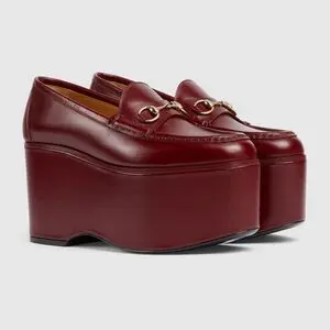 Gucci Horsebit Platform Loafer Leather
