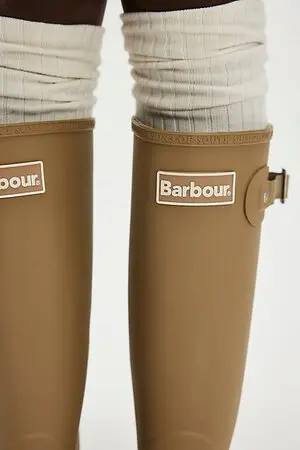 Barbour Bede Tall Wellies - Sandstone