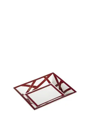 Missoni Nastri Large Rectangular Tidy Tray - Red