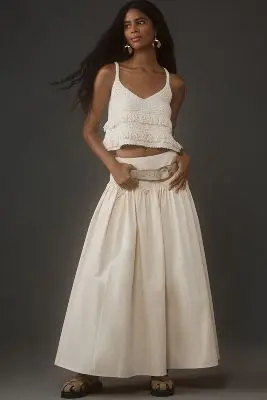 MARE MARE X Basque-waist Maxi Skirt