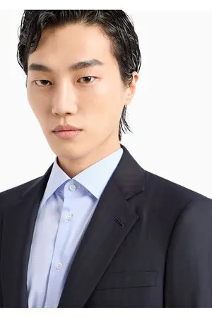 Giorgio Armani Manhattan Line Virgin-wool Single-breasted Suit