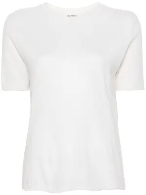 LISA YANG Ari Cashmere T-shirt - Neutrals
