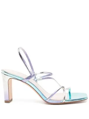 Sandro Faye 80mm Iridescent Sandals