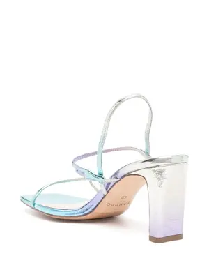 Sandro Faye 80mm Iridescent Sandals