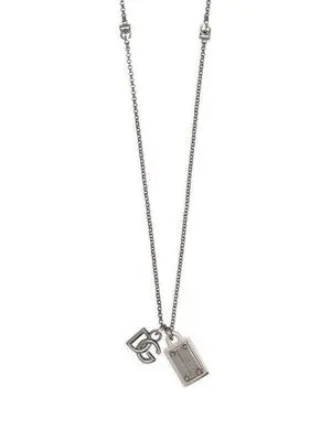 Dolce & Gabbana Logo-plaque Dog-tag Necklace