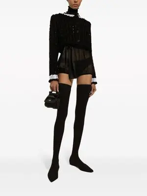 Dolce & Gabbana Sequin-embellished Cropped Jacket
