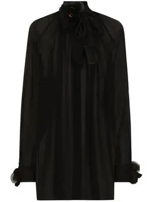 Dolce & Gabbana Floral-appliqué Blouse