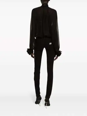 Dolce & Gabbana Floral-appliqué Blouse
