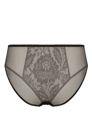 Dolce & Gabbana Floral-lace Virgin Wool Briefs