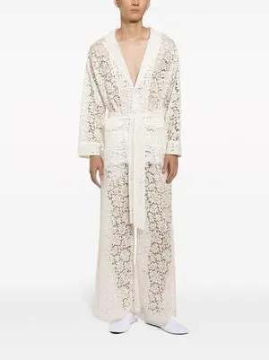 Dolce & Gabbana Wide-leg Floral-lace Trousers