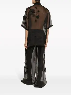 Dolce & Gabbana Floral-appliqué Trousers