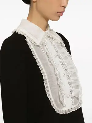Dolce & Gabbana Bib-collar Virgin Wool-blend Minidress