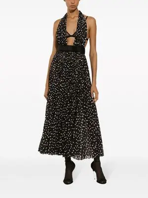 Dolce & Gabbana Polka Dot Halterneck Dress