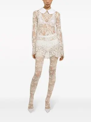 Dolce & Gabbana Floral Lace Tights