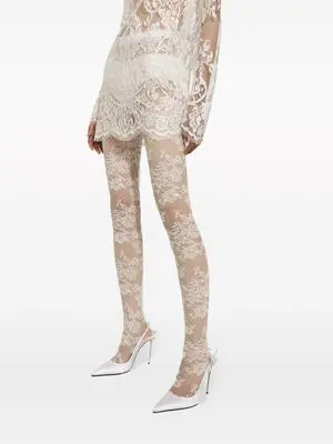 Dolce & Gabbana Floral Lace Tights