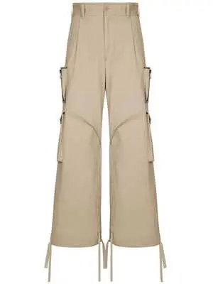 Dolce & Gabbana Wide-leg Cargo Trousers - Neutrals