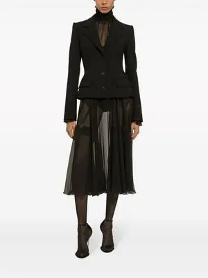 Dolce & Gabbana High-neck Silk Blouse
