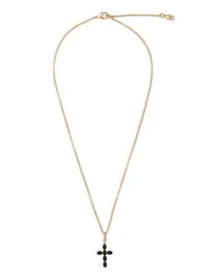 Dolce & Gabbana Cross Charm Chain Necklace - Gold